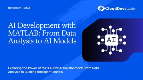 AI Development with MATLAB: From Data Analysis to AI Models