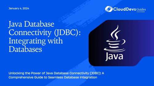 Java Database Connectivity Jdbc Integrating With Databases 3788
