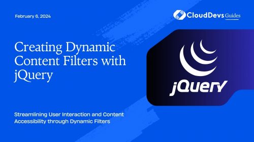 Creating Dynamic Content Filters with jQuery