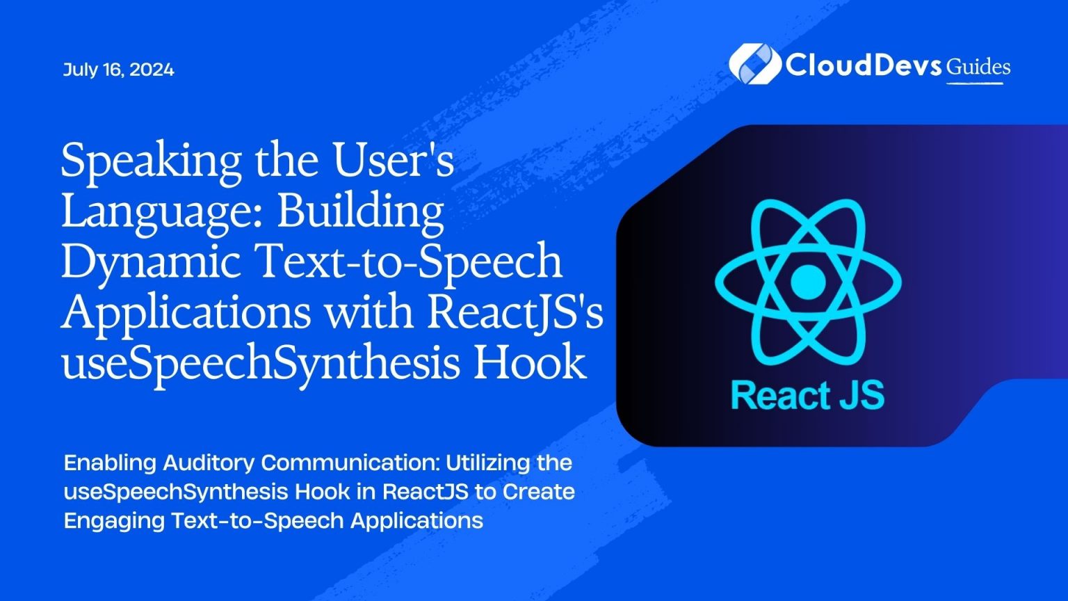 Speaking the User's Language: Building Dynamic Text-to-Speech Applications with ReactJS's ...