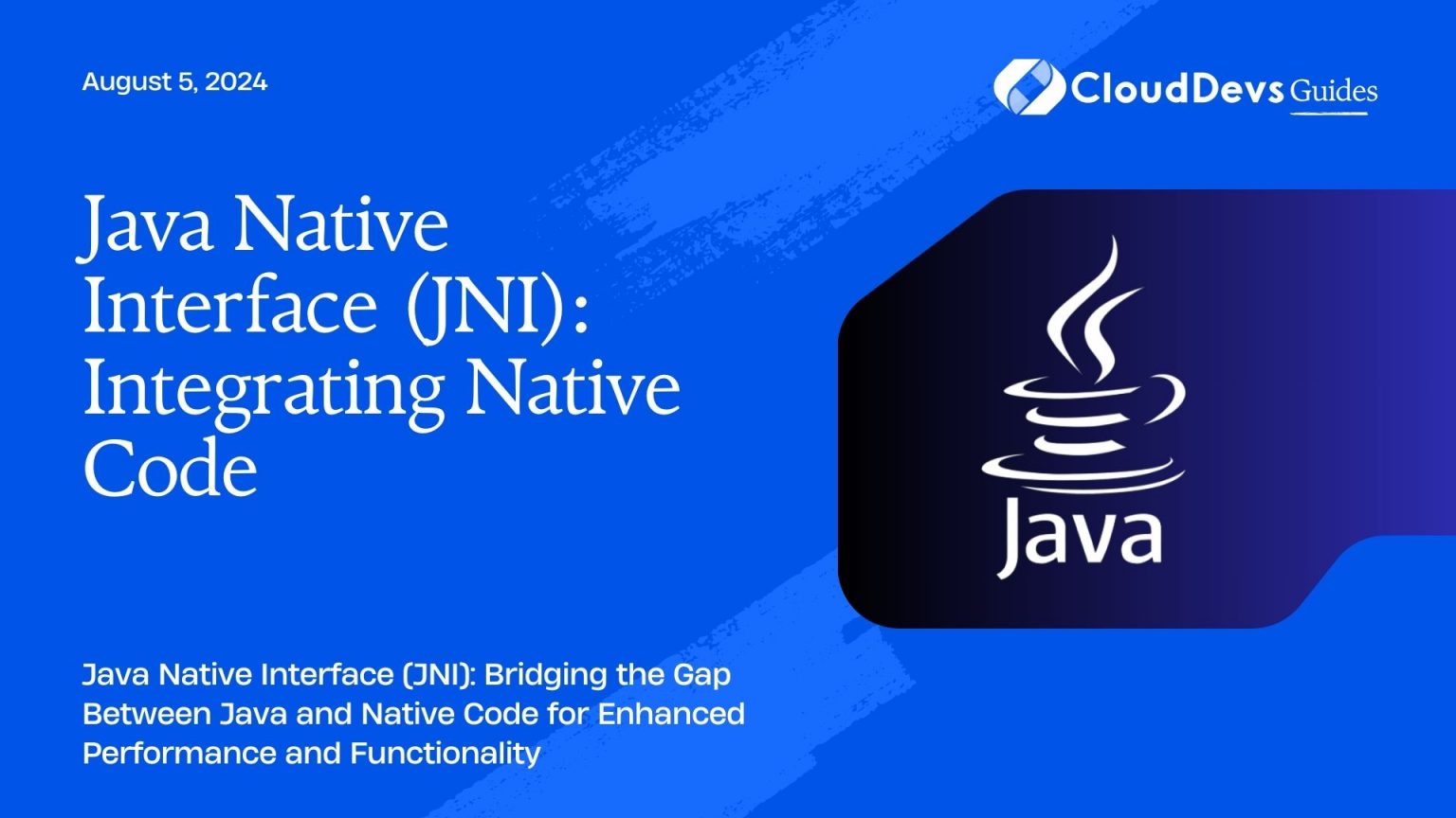 Java Native Interface (JNI): Integrating Native Code Java Native Interface (JNI): Integrating Native Code