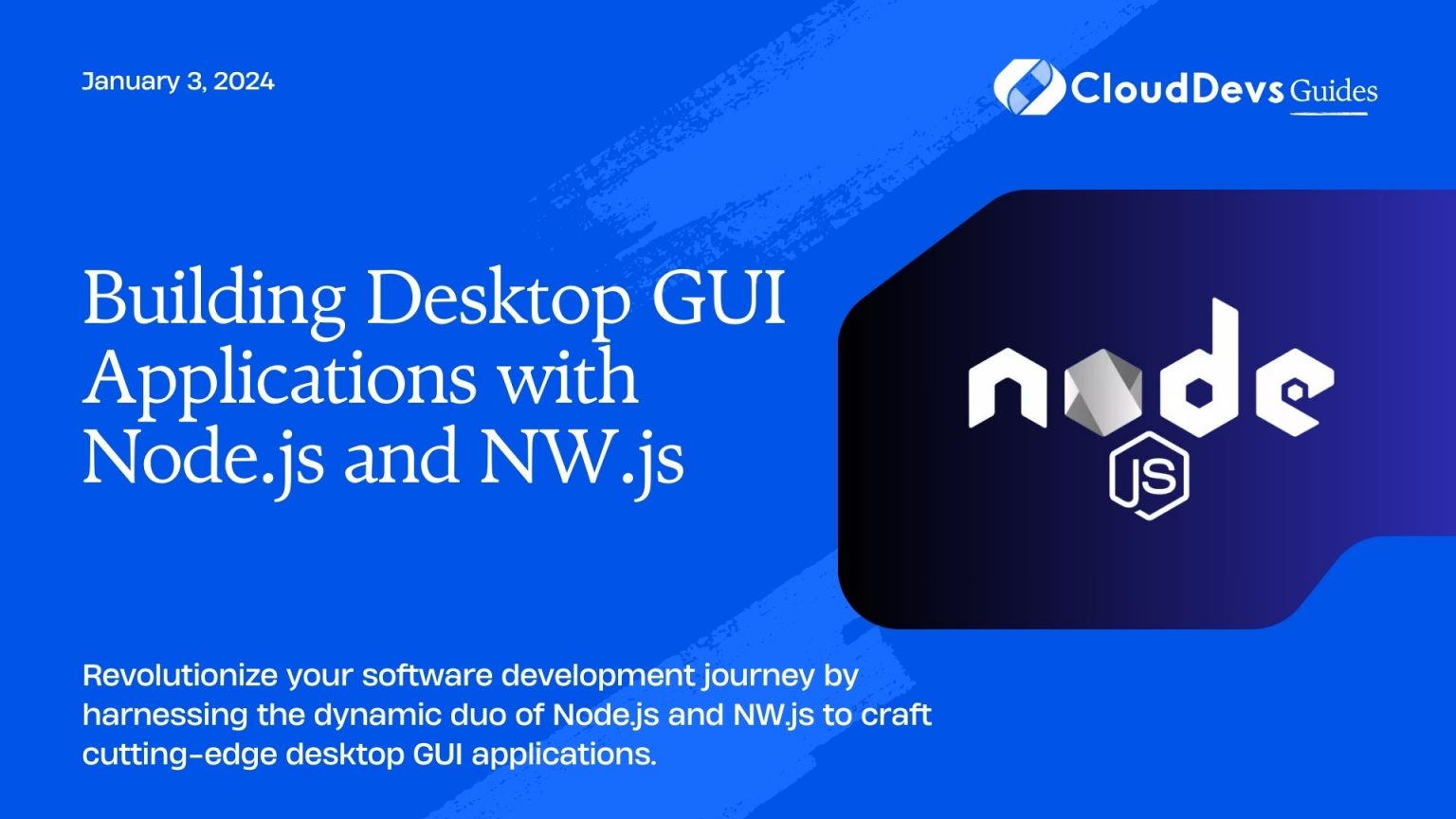 Building Desktop GUI Applications with Node.js and NW.js